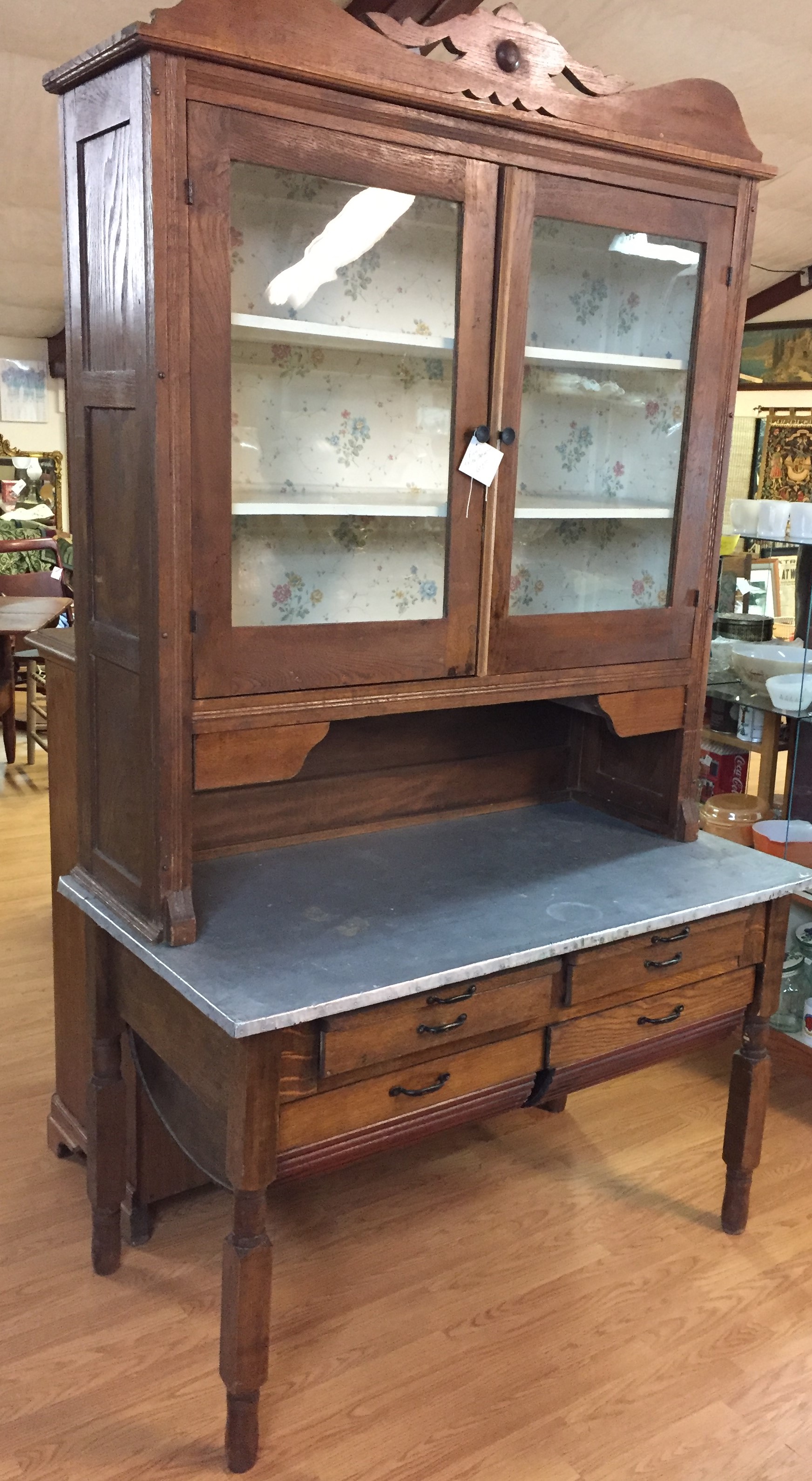 Antique bakers hutch store